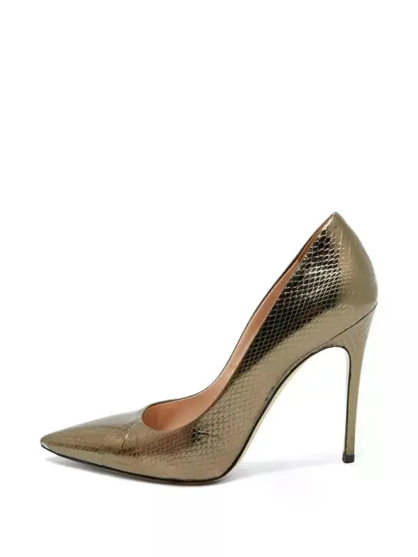 Miu Miu Snakeskin-effect Stiletto Pumps