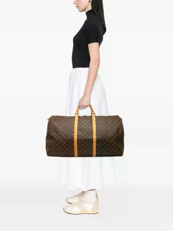 LOUIS VUITTON Monogram Keepall 60 Travel Bag