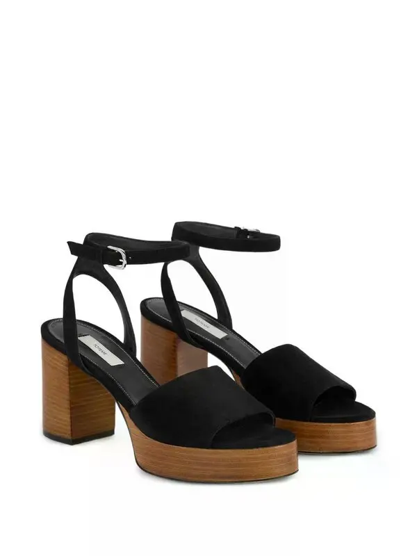 TOTEME Platform Suede Sandals