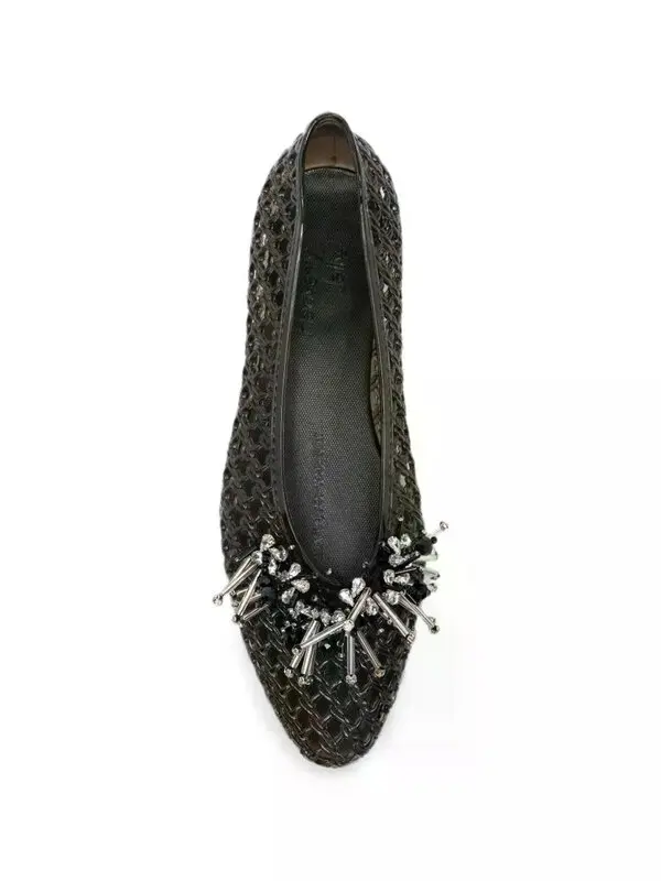HEAVENLY JELLY Glitter Embellished Flat Pumps