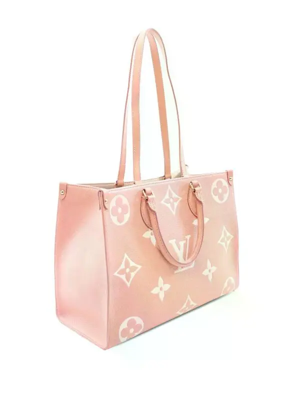 LOUIS VUITTON Monogram Empreinte Bicolor Onthego Mm Tote Bag