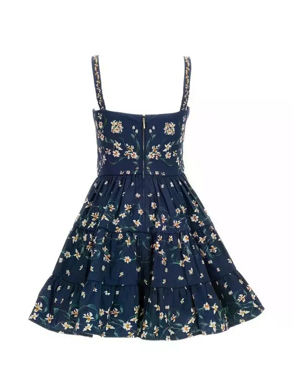 Agua Bendita Lima Promesa" Mini Dress - Blue