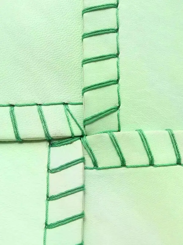 Bottega Veneta Small Lambskin Intrecciato Arco Tote Bag - Green