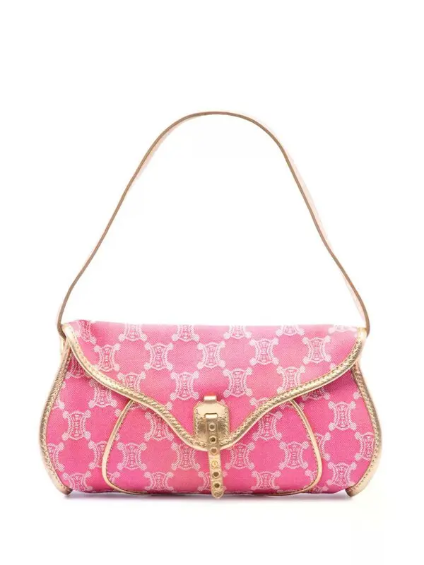 Celine Macadam Denim Shoulder Bag