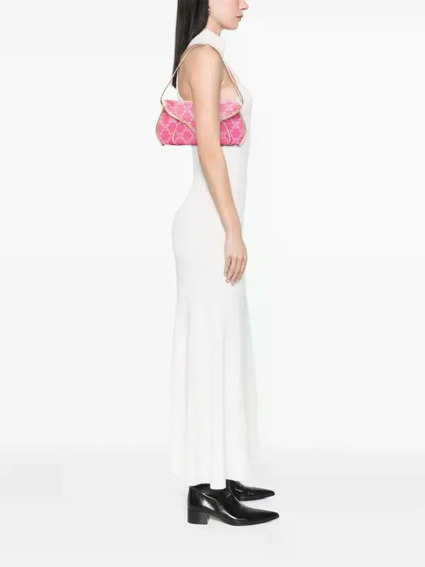 Celine Macadam Denim Shoulder Bag