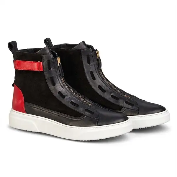 KURT LINCOLN Phantom & Red High Top Sneaker