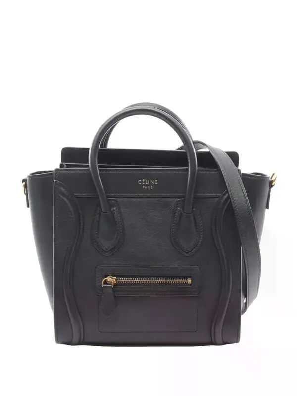Celine Luggage Nano Shopper Bag - Black