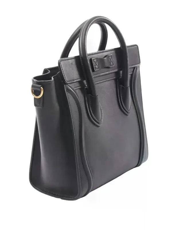 Celine Luggage Nano Shopper Bag - Black