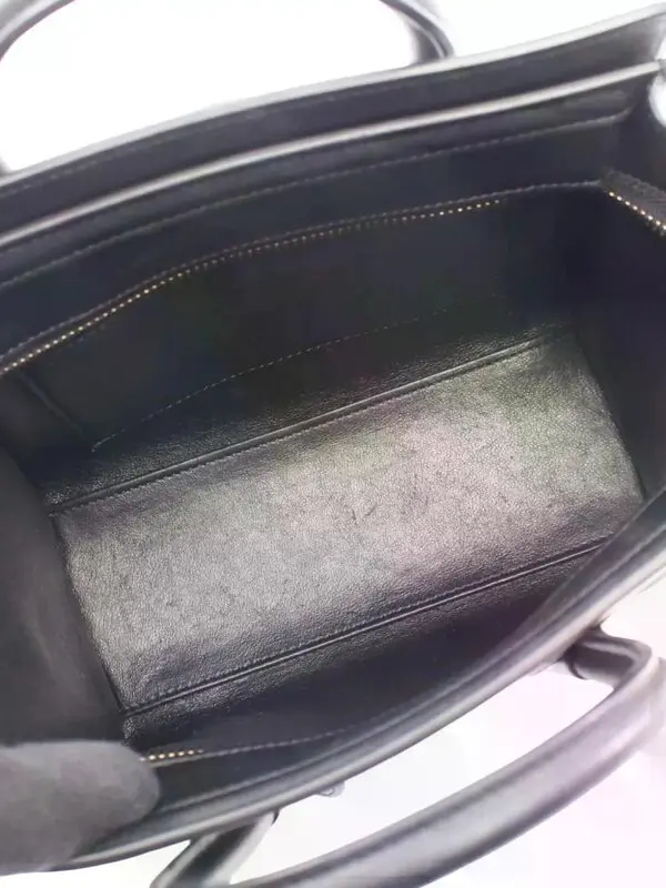 Celine Luggage Nano Shopper Bag - Black