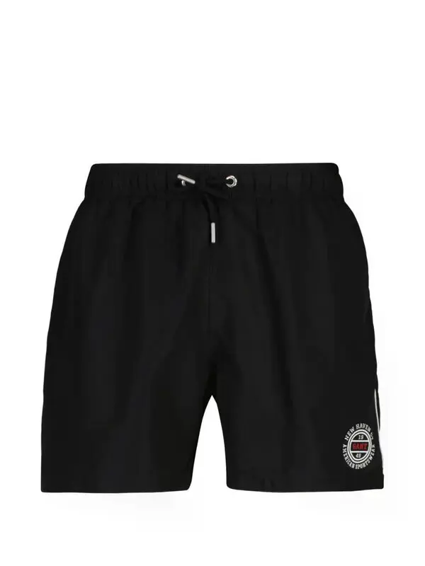 Gant Logo-print Swim Shorts - Black