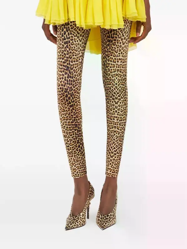 Roberto Cavalli Animal Print Elasticated Waistband Trousers