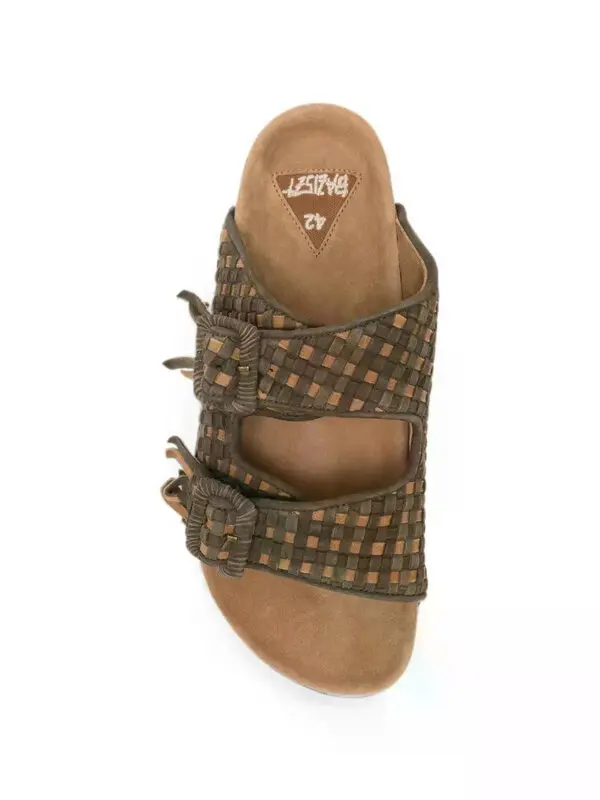 BAZISZT Basziszt Woven Sandals With Fringed Detailing