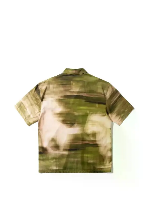EDMMOND STUDIOS Abstract-print Camp-collar Shirt