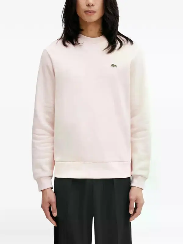 Lacoste Crew Neck Sweatshirt With Logo Patch