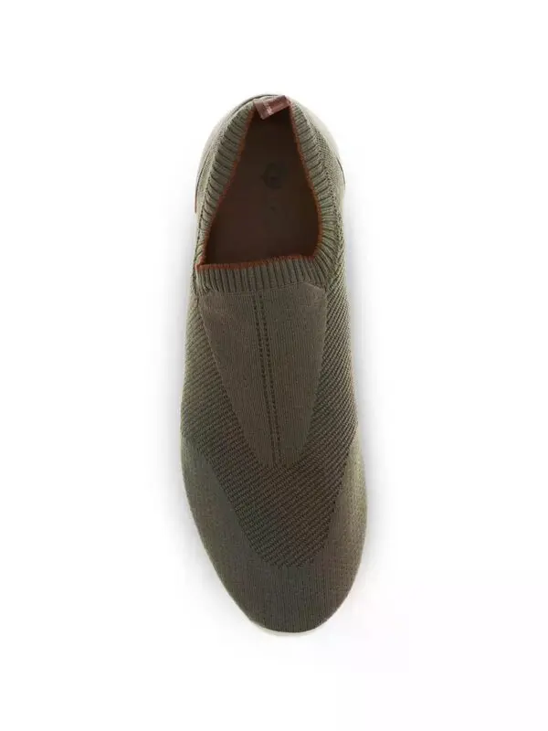Loro Piana Virgin Wool Knit Slip-on Sneakers