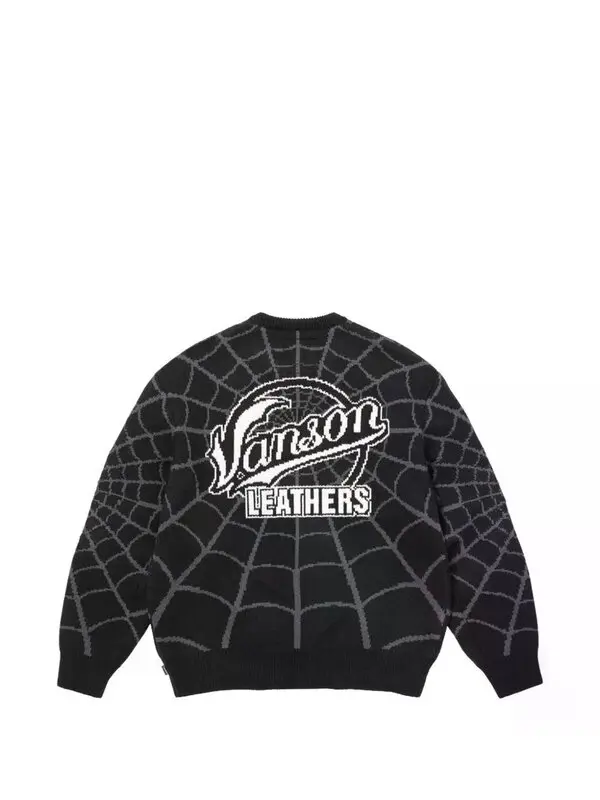 Supreme X Vanson Leathers X Marvel Spider-man Intarsia-knit Sweater
