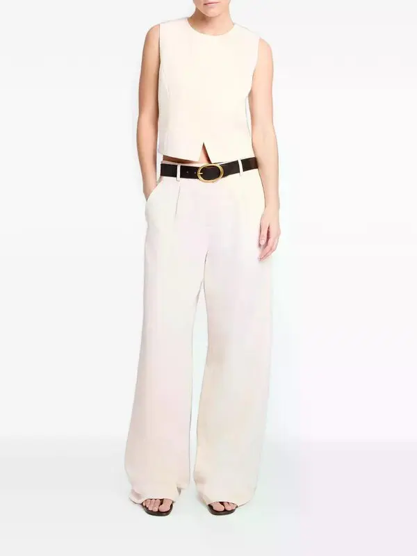 TWP Hudson St Pleated Wide-leg Palazzo Pants