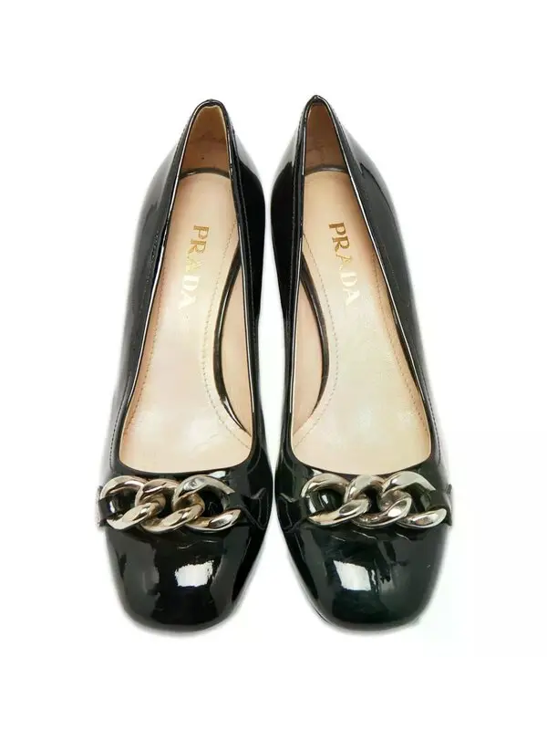 Prada Chain-embellished Heeled Pumps