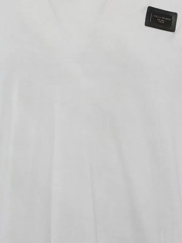 Dolce & Gabbana Logo Plaque V-neck T-shirt
