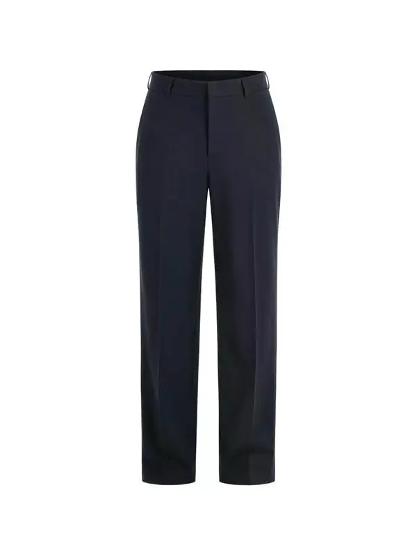 Armani Exchange Logo Plaque Tailored Trousers - Blue