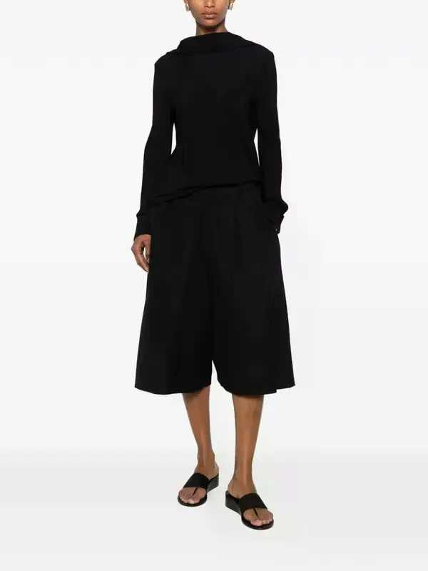 THE ROW Fauna Pleated Tailored Shorts