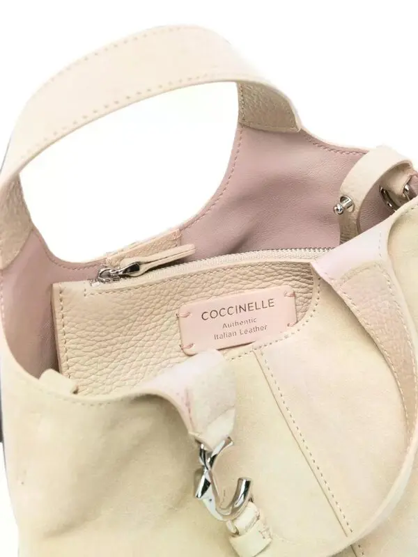 COCCINELLE Small C-easy Suede Tote Bag