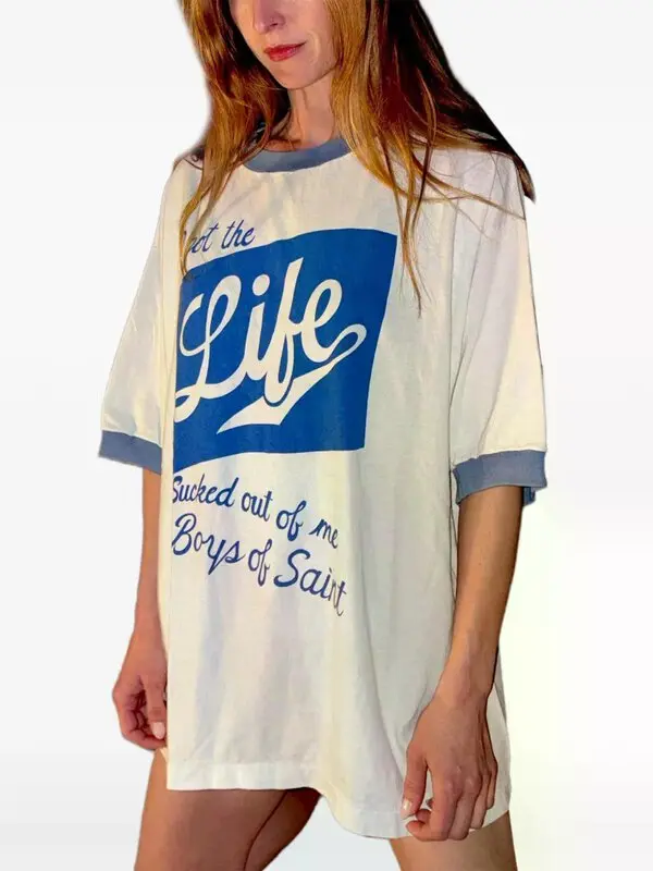 SAINT MXXXXXX Graphic-print T-shirt - White