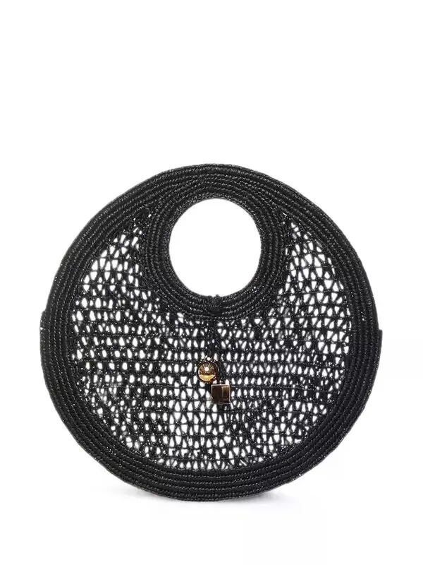Jacquemus La Spiaggia Raffia Tote Bag - Black