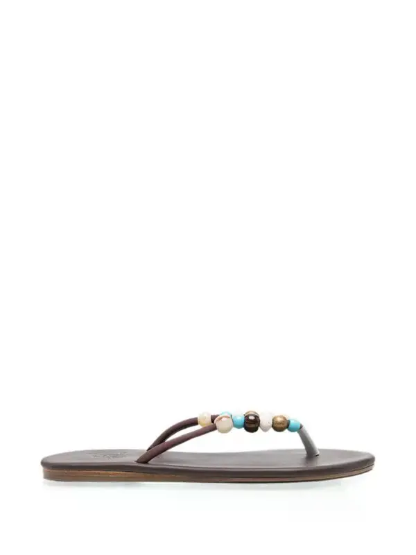 ANCIENT GREEK SANDALS Saionara Bead-embellishment Sandals
