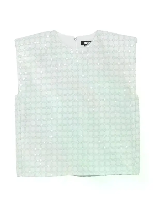 ROTATE BY BIRGER CHRISTENSEN Embellished Sleeveless Top