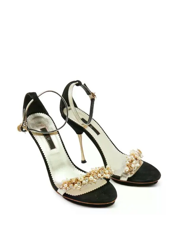 Carolina Herrera Crystal-embellished Ankle-strap Sandals