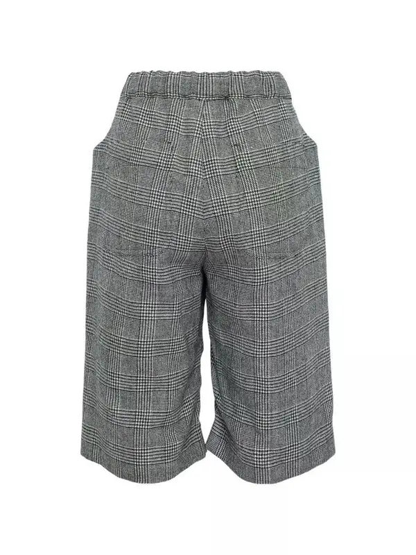 Comme Des Garçons Ruched Prince Of Wales Check Trousers