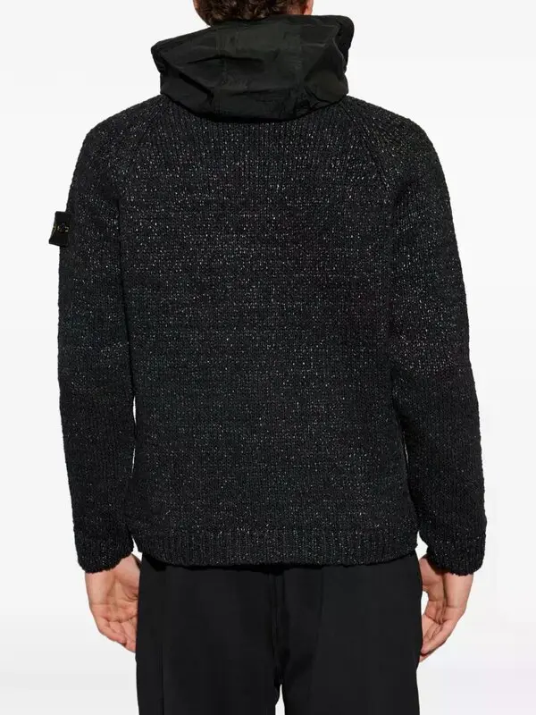 Stone Island Logo Patch Hooded Jacket