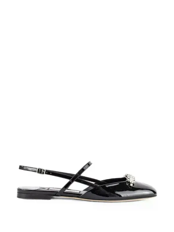JIMMY CHOO Belinda Crystal-embellished Slingback Pumps