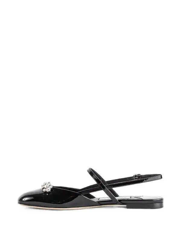 JIMMY CHOO Belinda Crystal-embellished Slingback Pumps