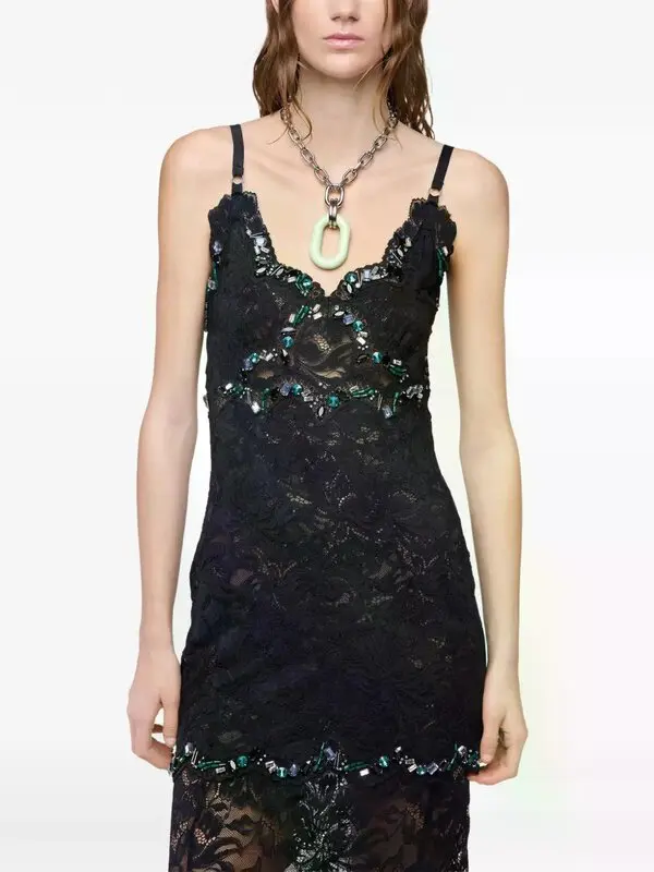 Rabanne Lace Sequin-embellished Dress