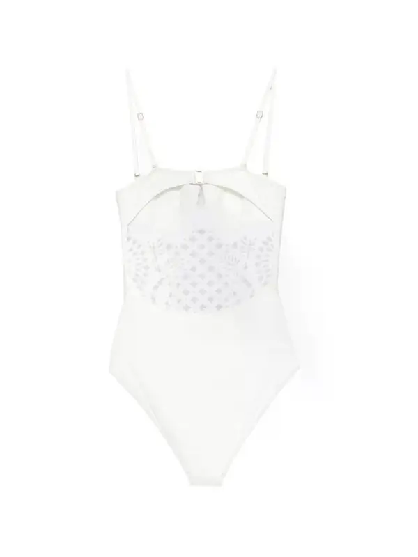 Zimmermann Indra Embroidered One-piece Swimsuit