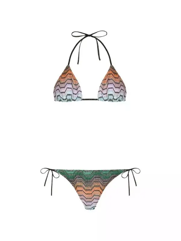Missoni Bikini In Viscose Lamé Blend - Orange