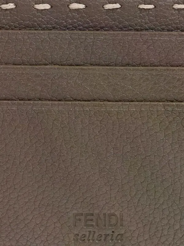 Fendi Selleria Leather Card Holder