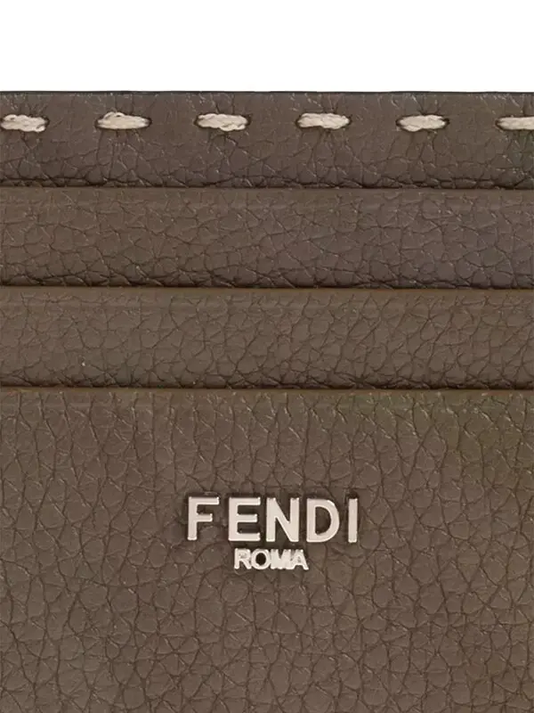 Fendi Selleria Leather Card Holder