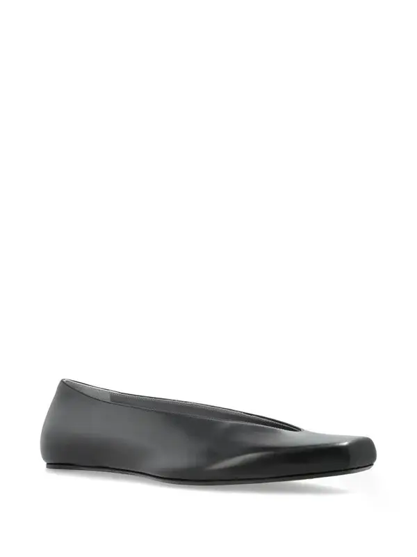 Balenciaga Duchesse Square-toe Ballet Flats