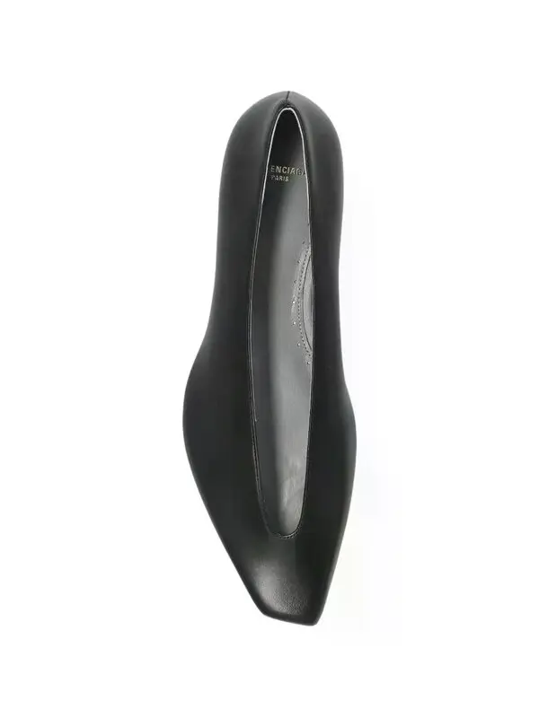 Balenciaga Duchesse Square-toe Ballet Flats