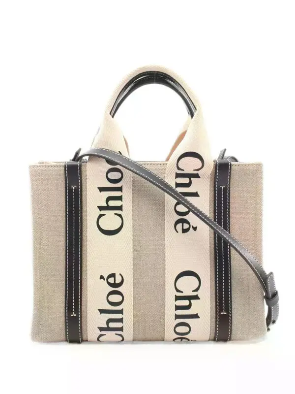 Chloé Woody Tote Bag - Neutrals