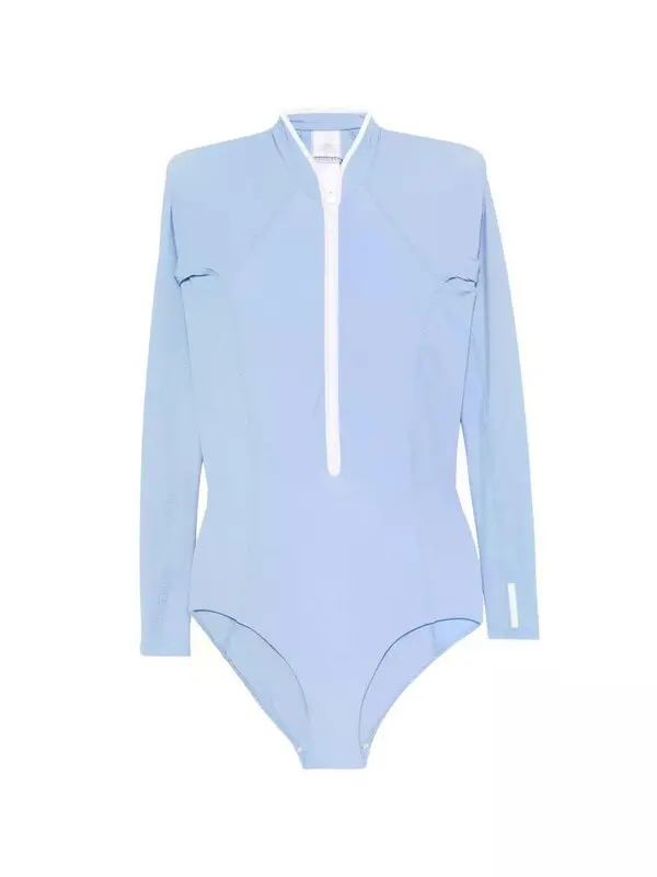 Hunza G Tyra Long-sleeve Swimsuit - Blue