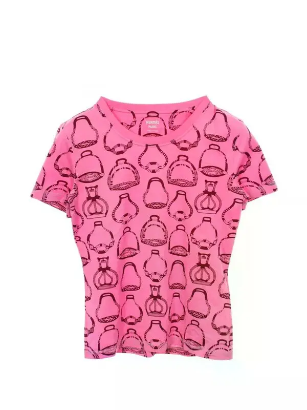 Hermès Fantaisie D'etrier T-shirt - Pink