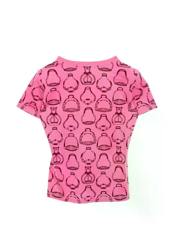 Hermès Fantaisie D'etrier T-shirt - Pink