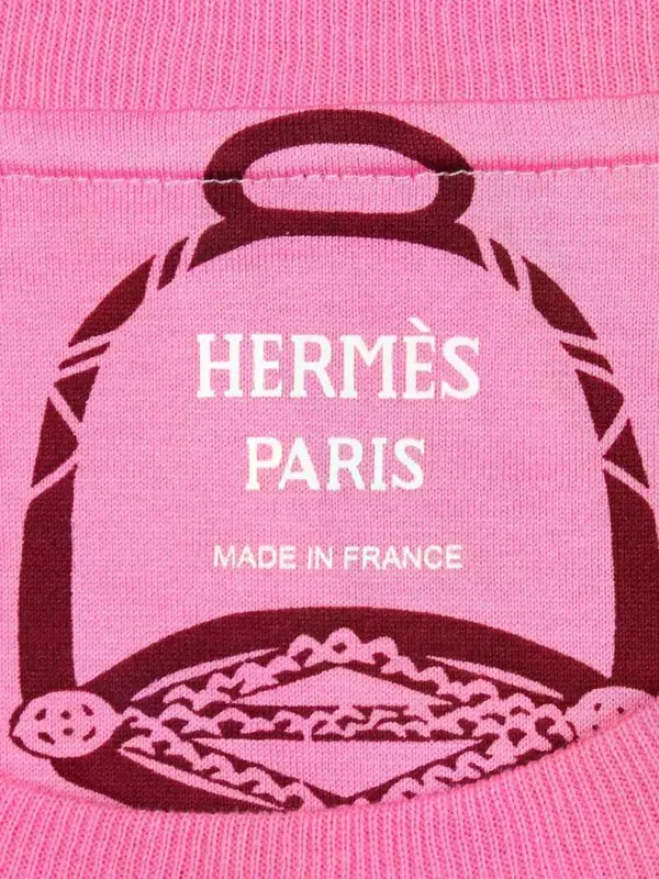 Hermès Fantaisie D'etrier T-shirt - Pink