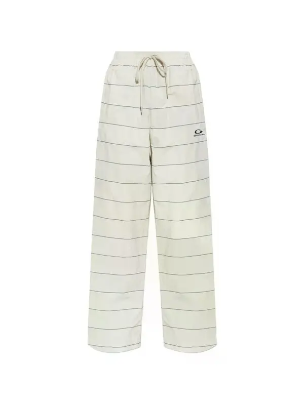 Balenciaga Striped Logo Trousers