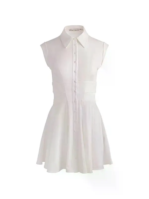 Alice + Olivia Kim Mini Dress - Neutrals
