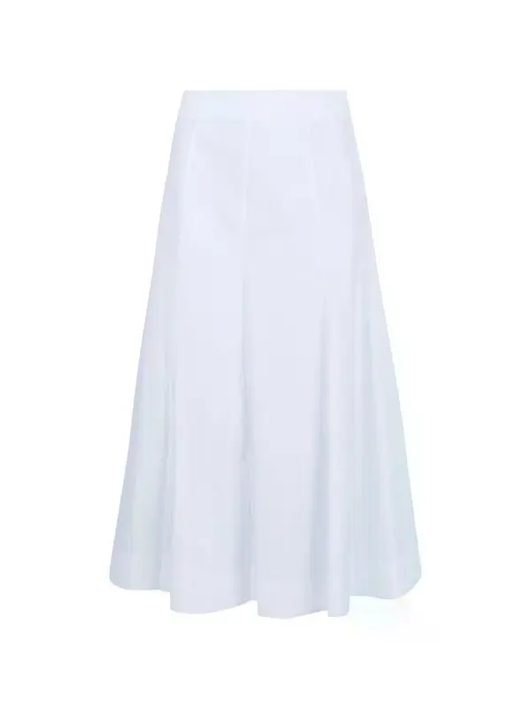 Liviana Conti Anya A-line Midi Skirt - White